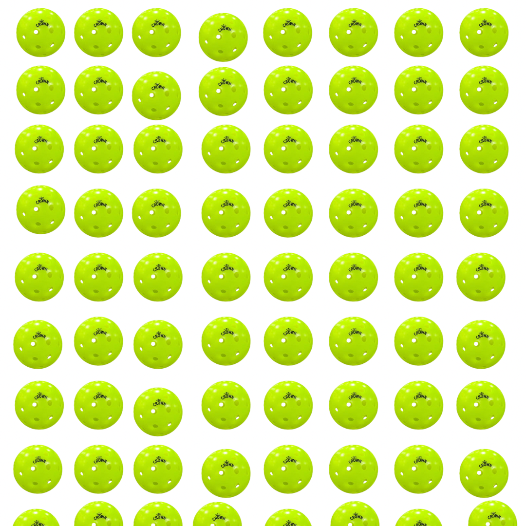 100 Pack of Crown Outdoor Pickleballs – Pickleball Paddles Canada