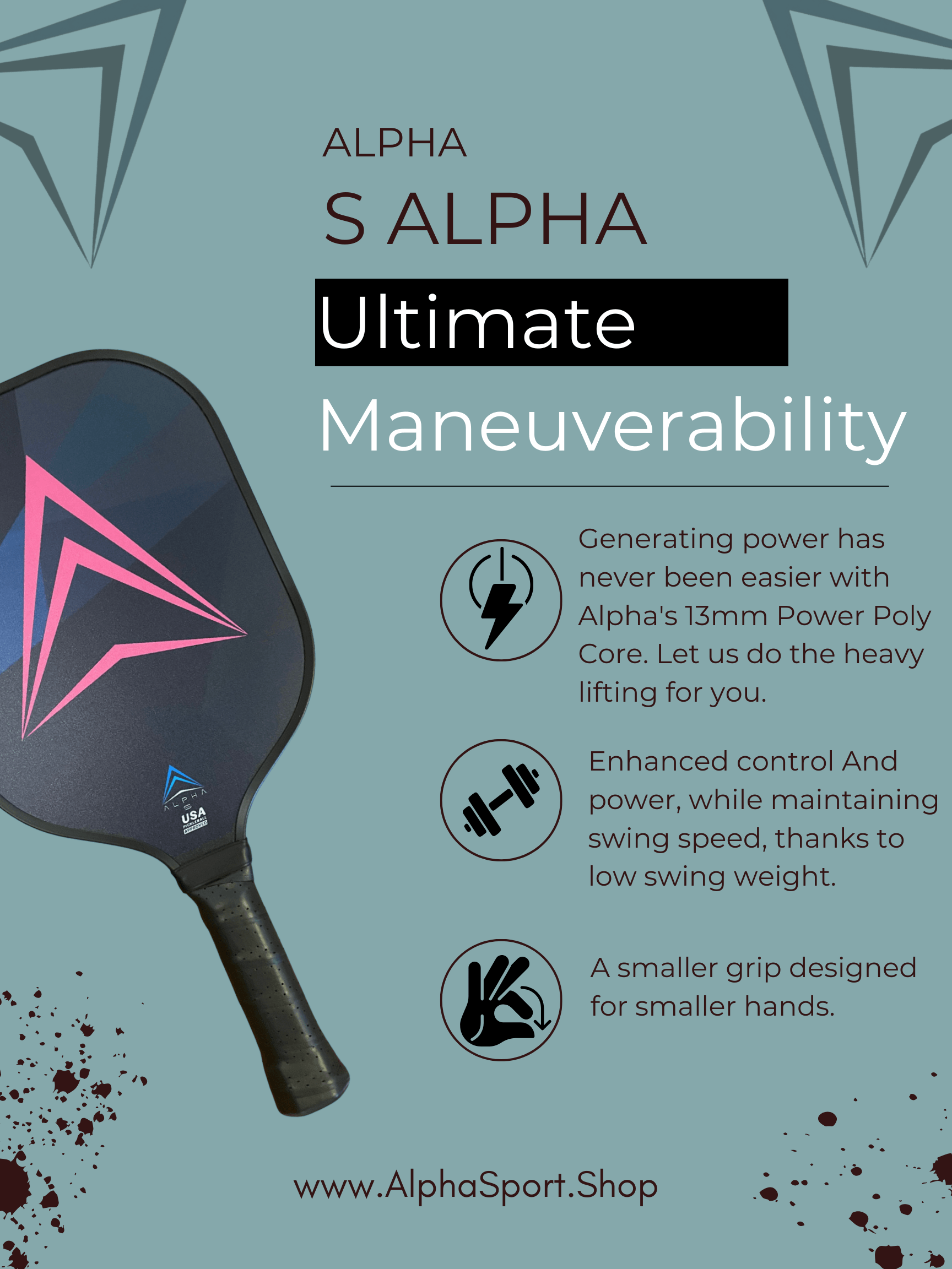 Alpha S Starter Pickleball Paddle – Pickleball Paddles Canada